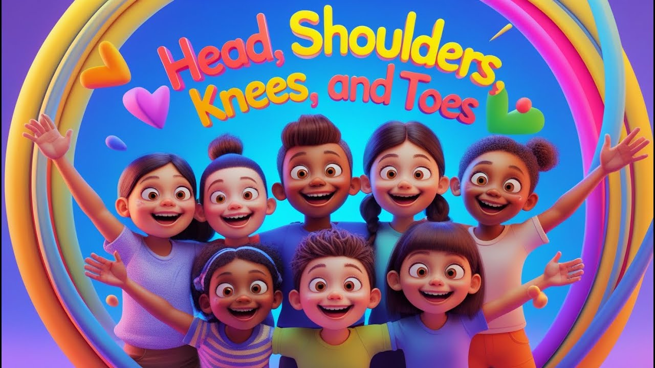 Head, Shoulders, Knees, and Toes🎶| Fun Action Song for Kids 👦🕺| Nursery ...