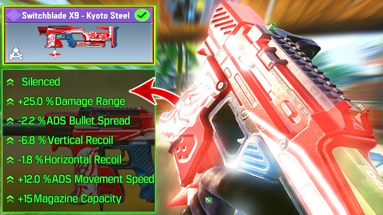 Switchblade X9 Gunsmith in Cod Mobile | Switchblade X9 Loadout in ...