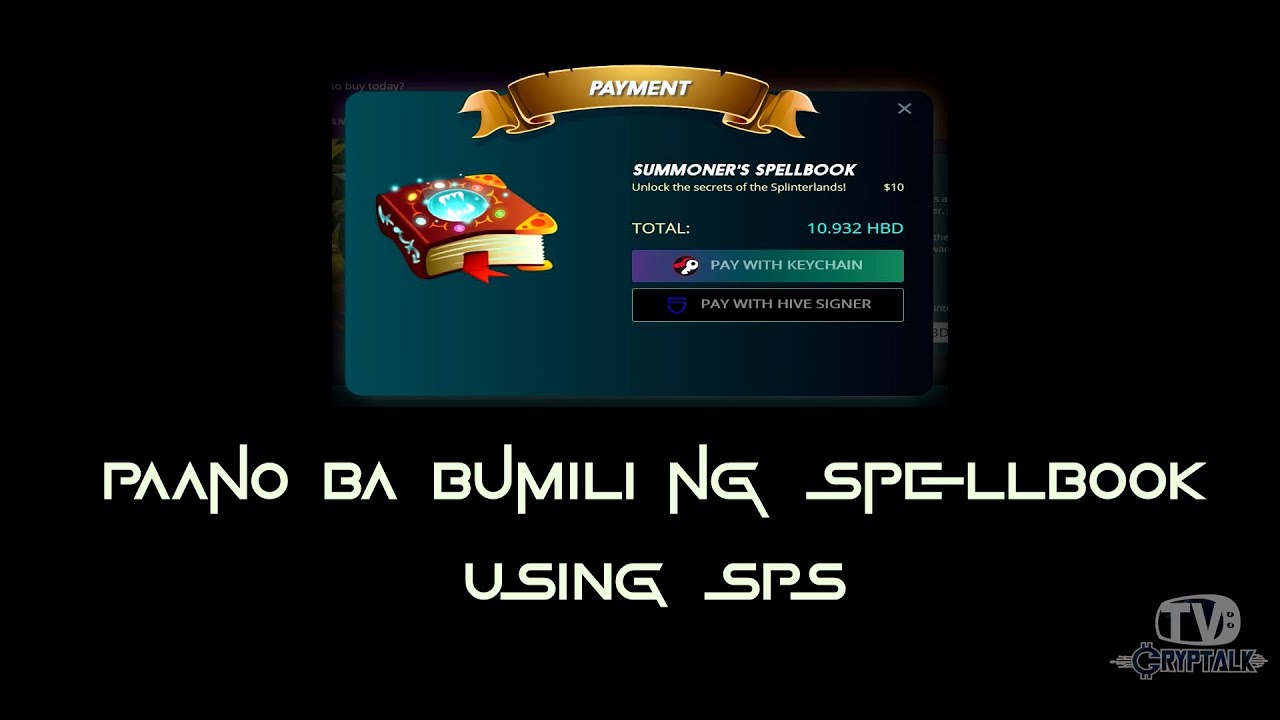 How to buy Splinterlands Spellbook - YouTube