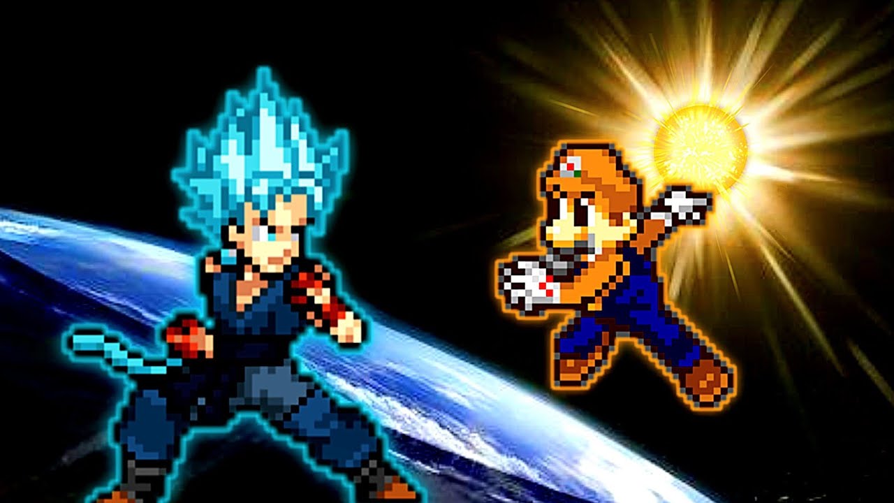 Vegito Unique SSB V5 (New) VS Fusion Marigi (Mario & Luigi) in Jump ...