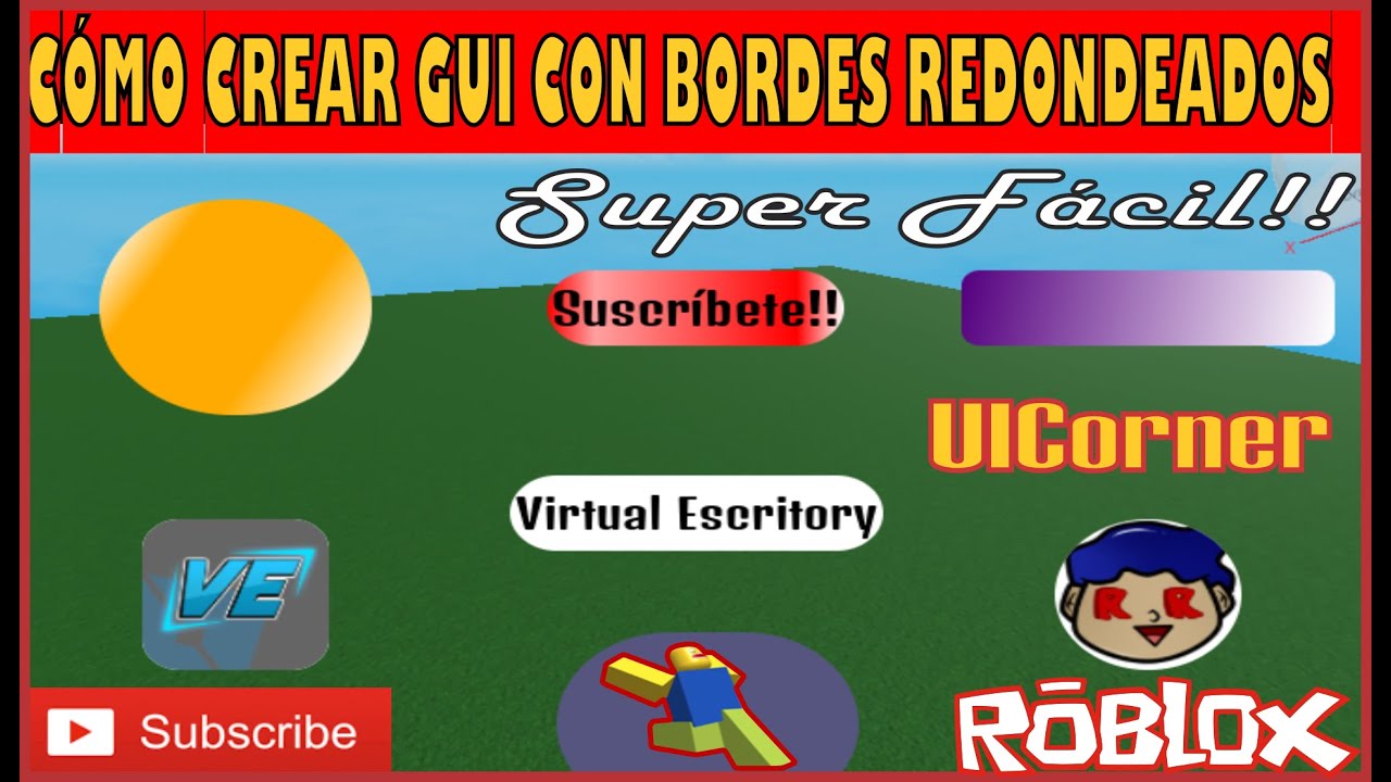 Cómo Crear GUI con Bordes Redondeados - UICorner Tutorial [ROBLOX ...