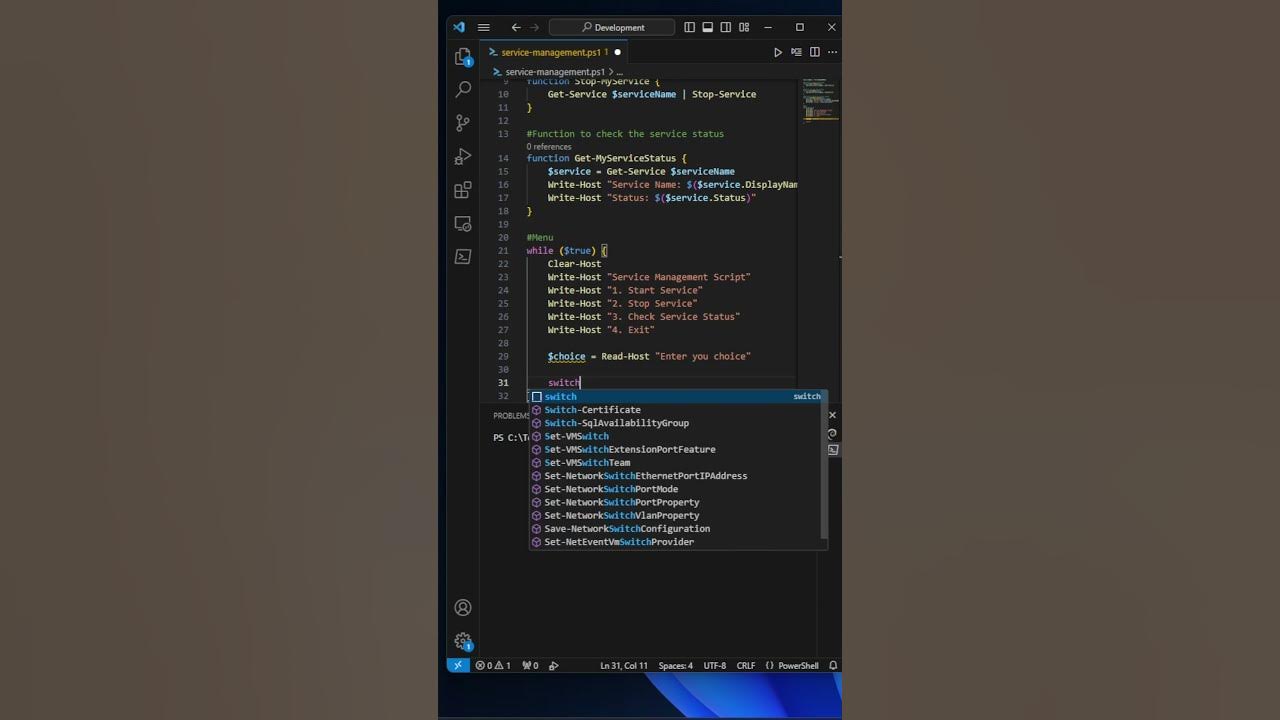 Basic Powershell Service Management Script Beginner Tutorial Powershell Powershellscripting
