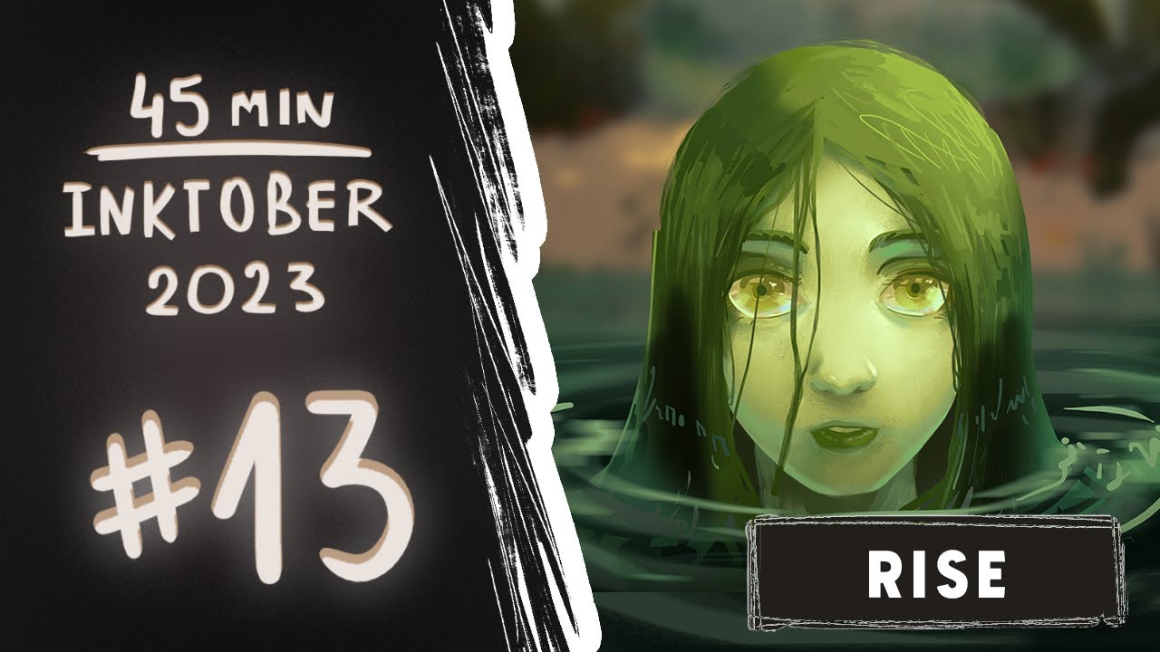 INKTOBER 2023 # 13 - RISE ||| (45 min Speedpainting) - YouTube