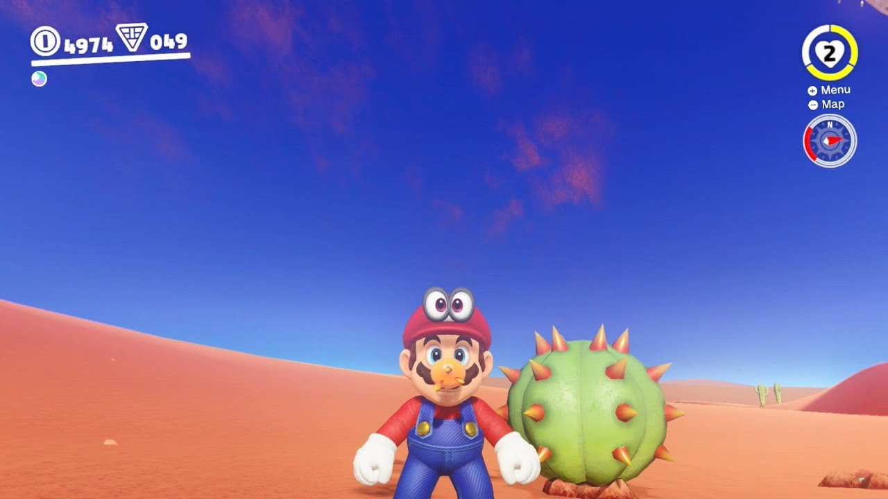 Super Mario Odyssey (Nintendo Switch) - Mario's Nose Gets Stabbed - YouTube
