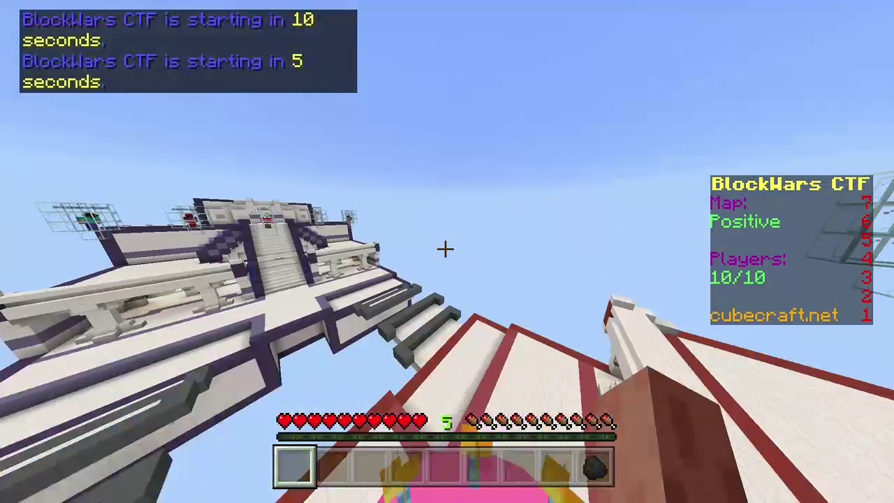 Quick Game Of CTF In Cube Craft(Minecraft) - YouTube