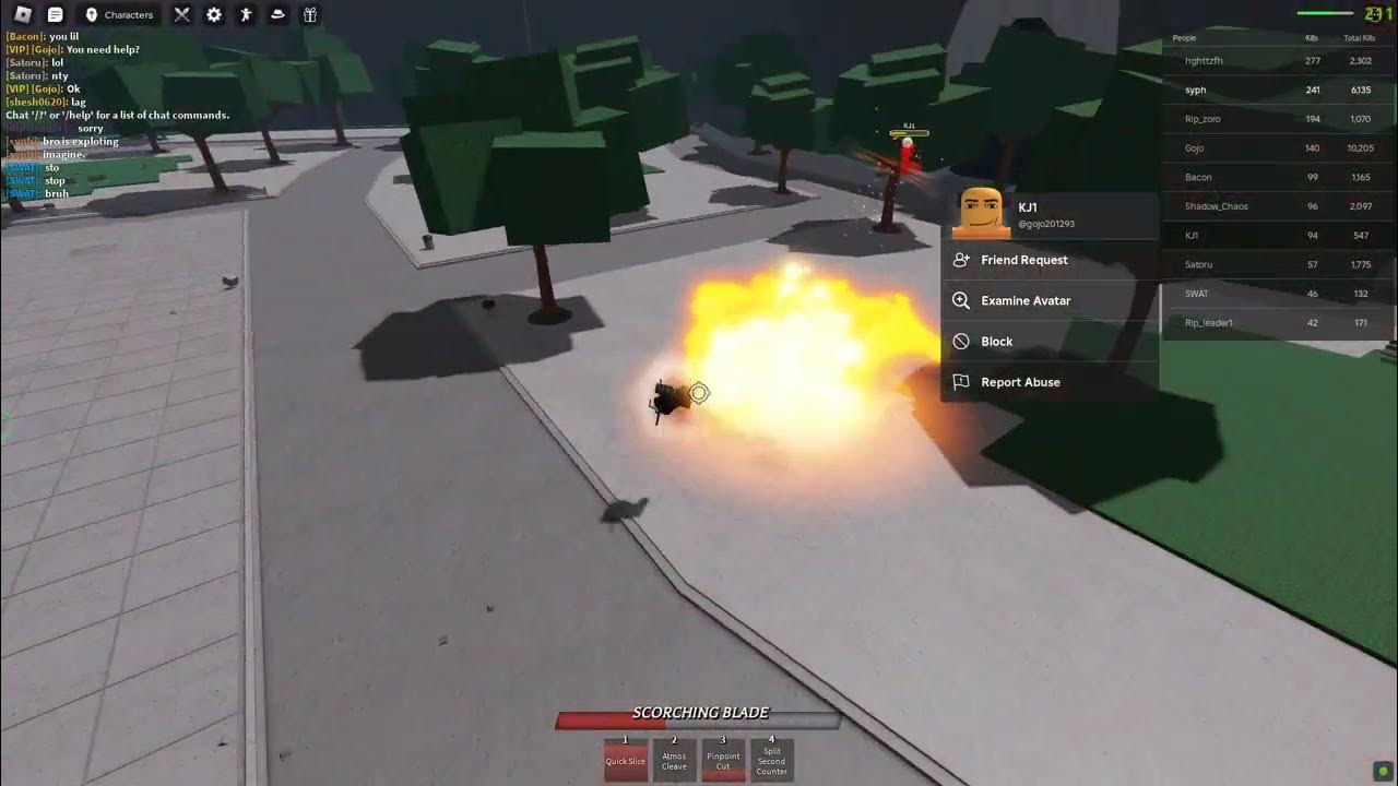 roblox tsb exploit report:exploit user name:gojo201293 - YouTube