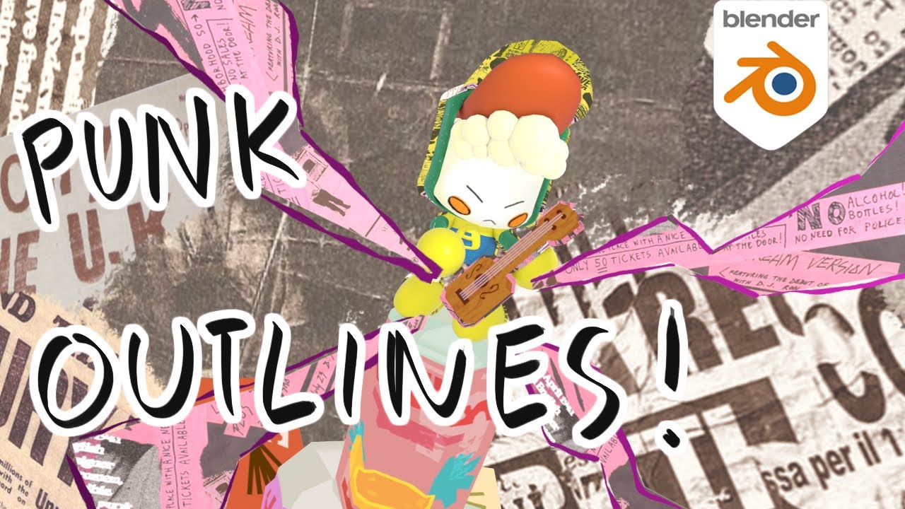 Spider Punk Stylized Blender Outlines Tutorial - YouTube