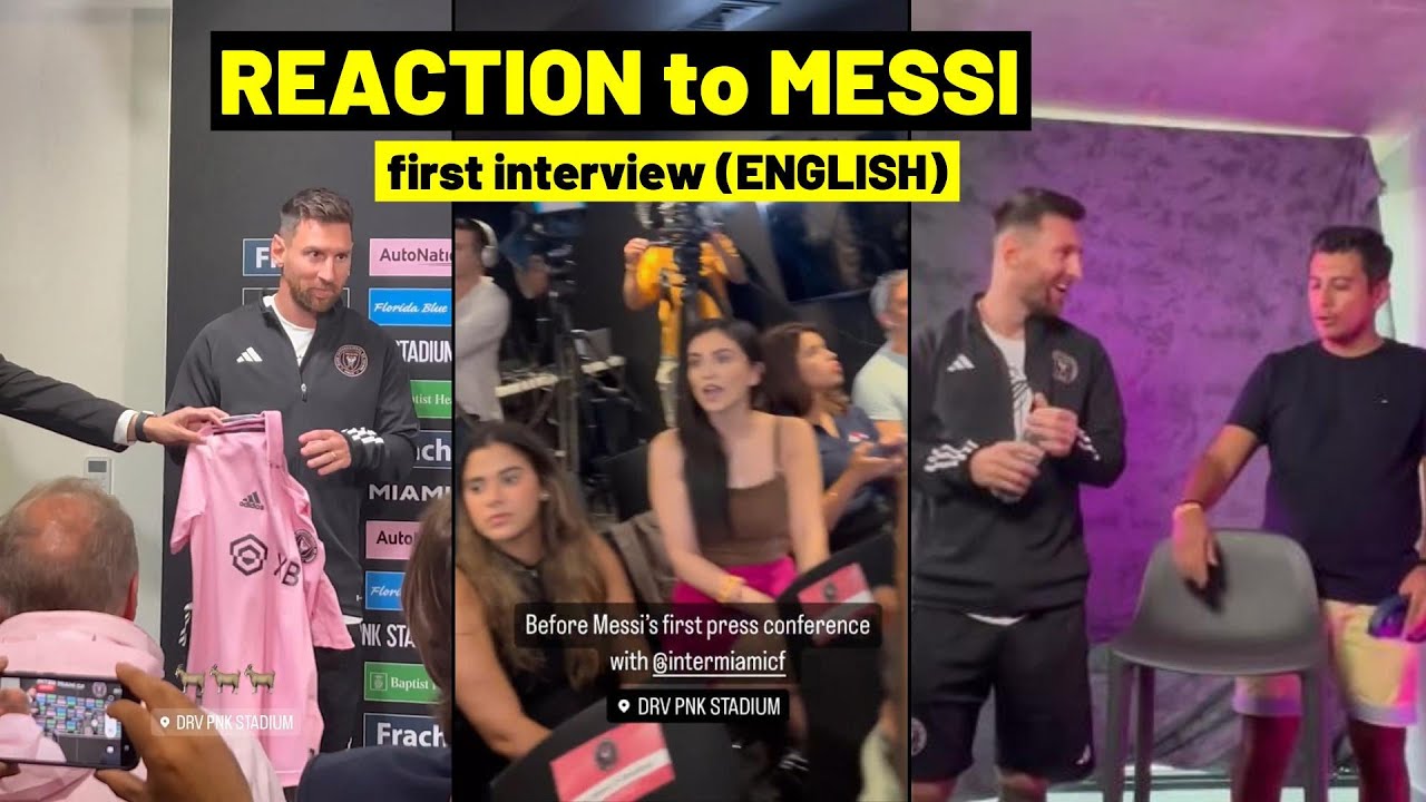 Fans crazy reaction to Messi's first interview with Inter Miami in ...