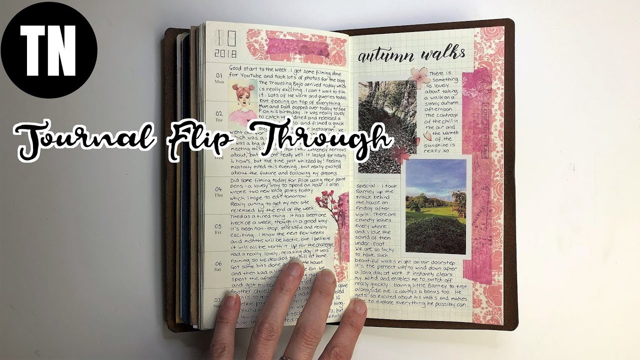 TRAVELERS NOTEBOOK | Journal Flip Through - YouTube