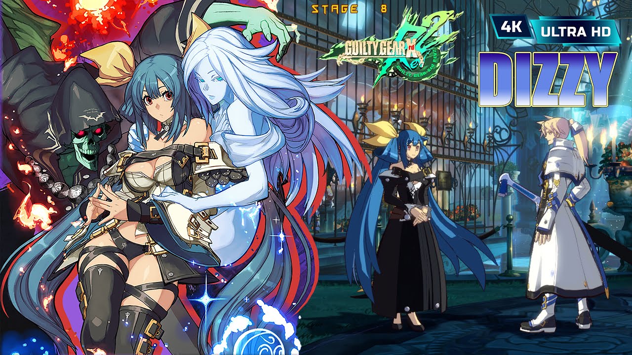 Guilty Gear Xrd: Rev 2 Dizzy ARCADE MODE (4K 60fps) - YouTube