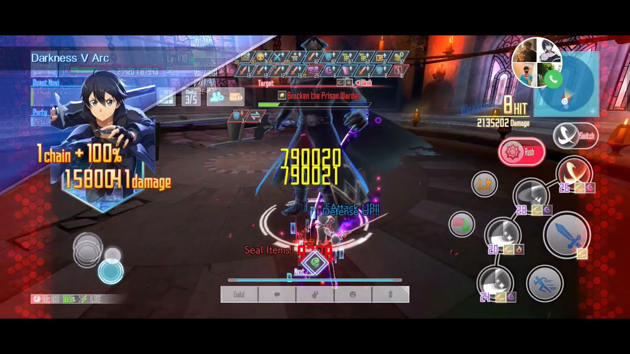 SAOIF Warden Hunt (Screen Hero) Kirito 14 Sec #ILOVECAT - YouTube