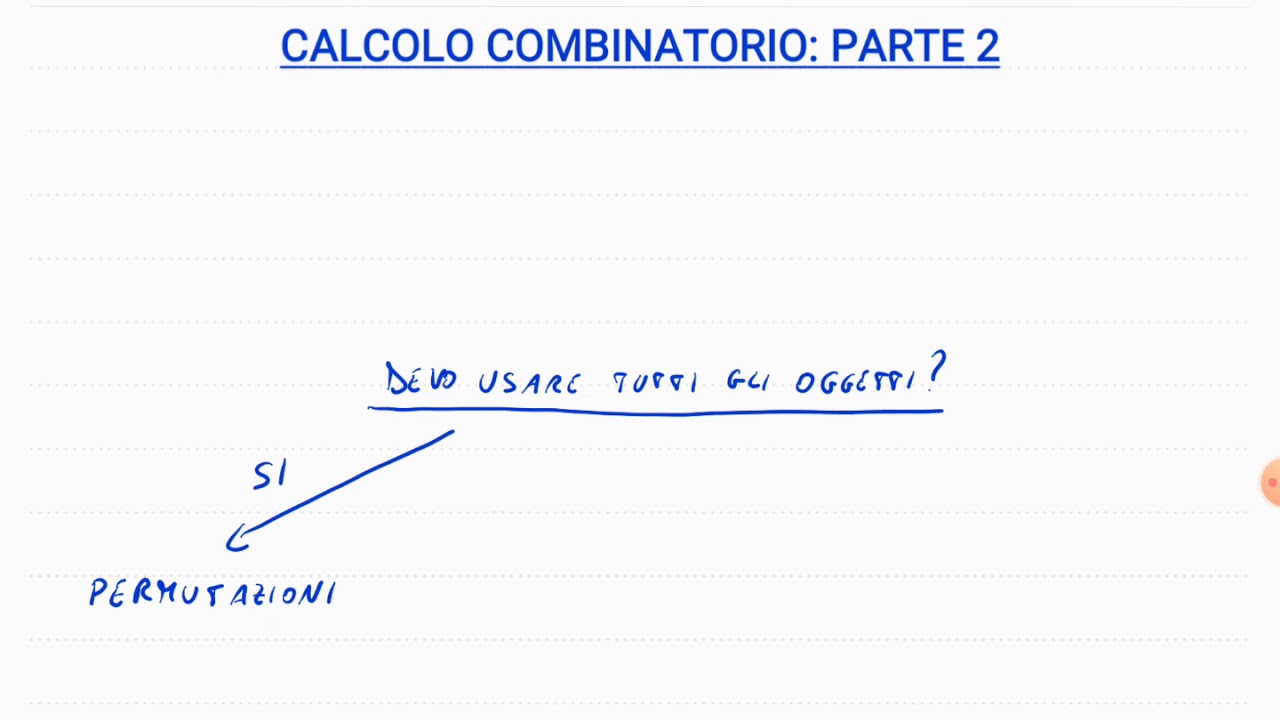 Calcolo combinatorio: parte 2 - le disposizioni - YouTube