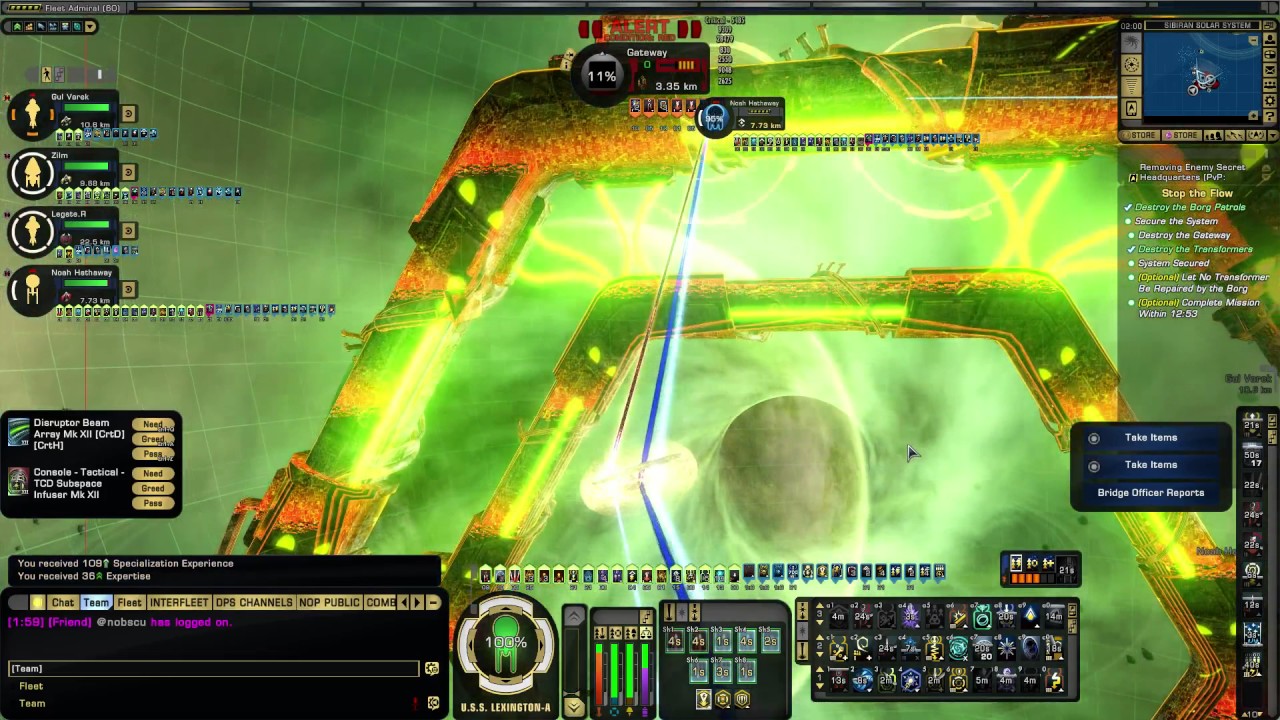 STAR TREK ONLINE - 101k ISA Temporal Light Cruiser (006 minutes) - YouTube
