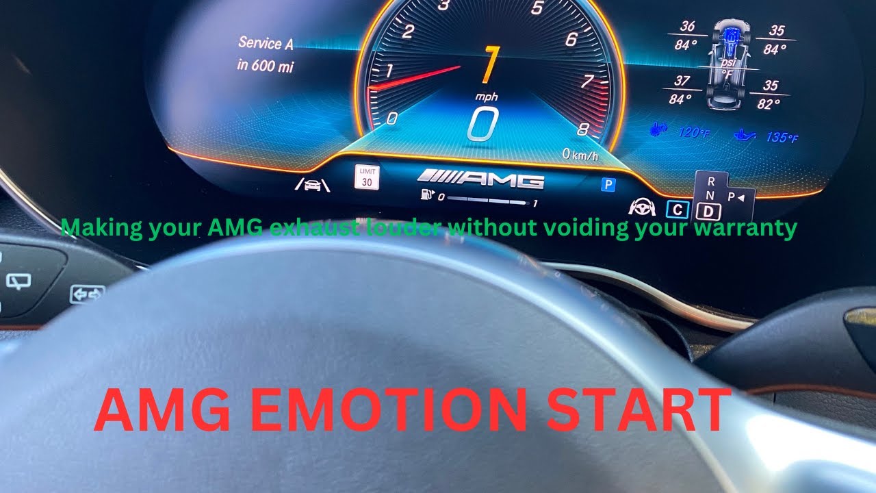4K Mercedes AMG Emotion Start Tutorial - No modifications needed for a ...