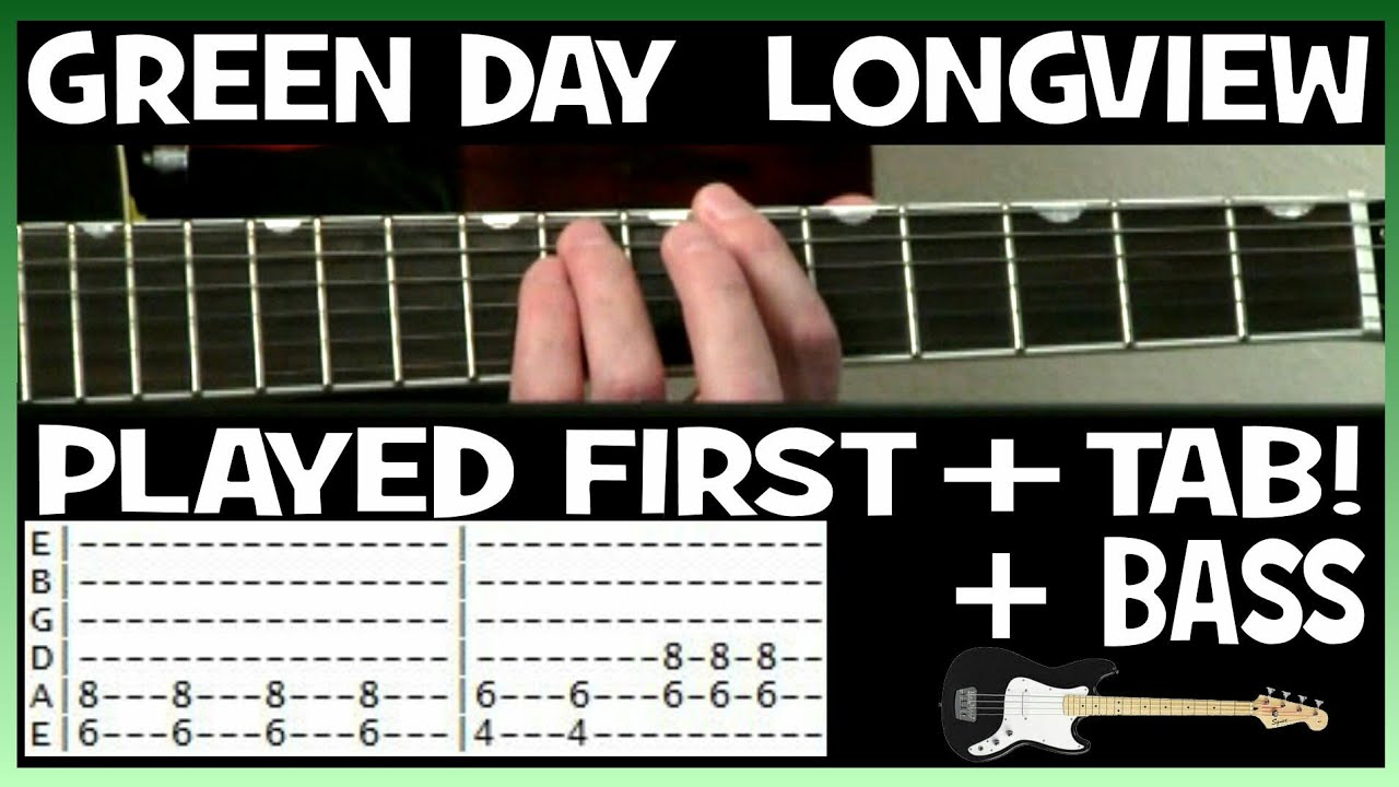 Green Day Longview Guitar Chords Lesson & Tab Tutorial + Bass - YouTube