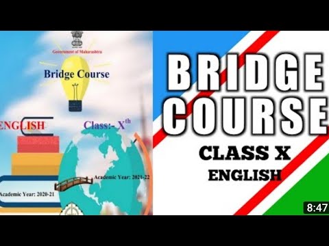 Bridge Course - Activity No. 1 ENGLISH | Class 10th SSC Maharashtra ...