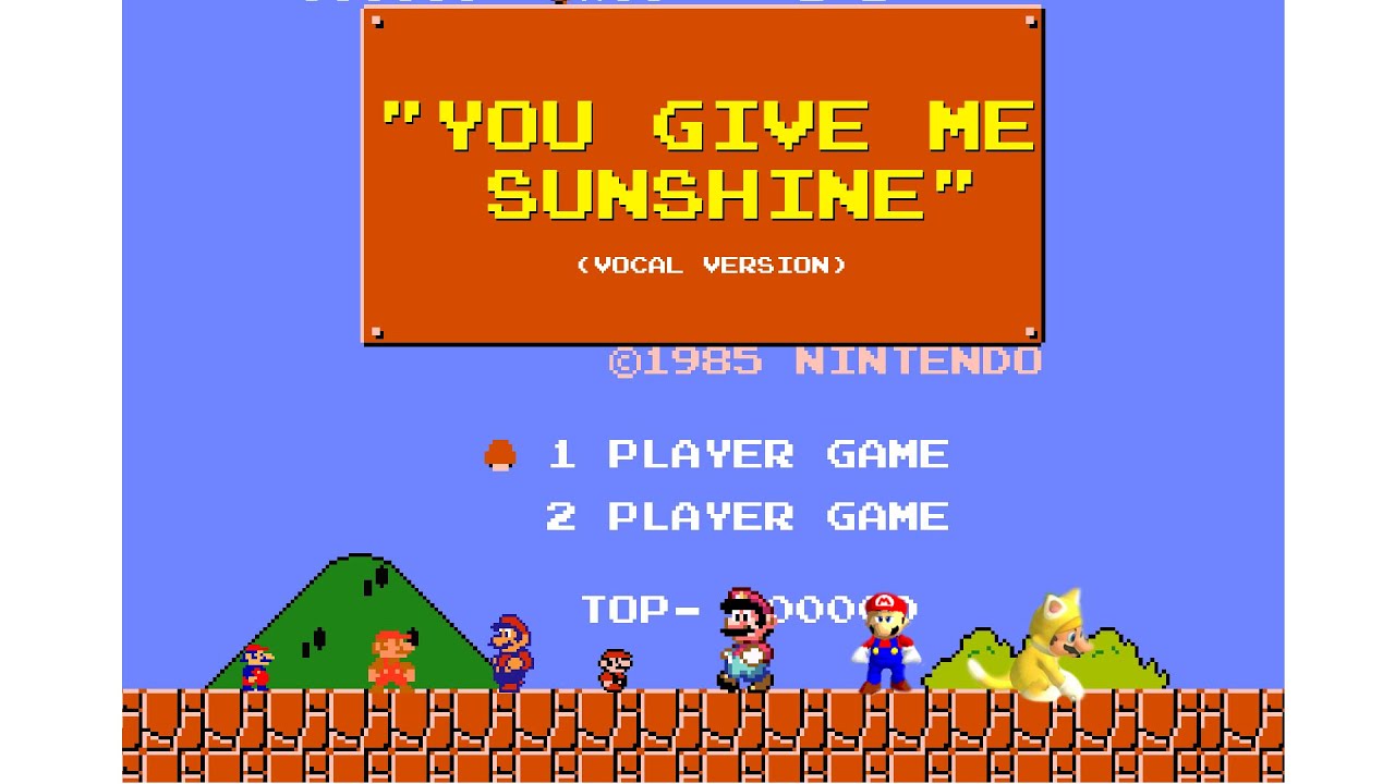Super Mario Bros Tribute - "You Give Me Sunshine" (VOCAL VERSION) - YouTube