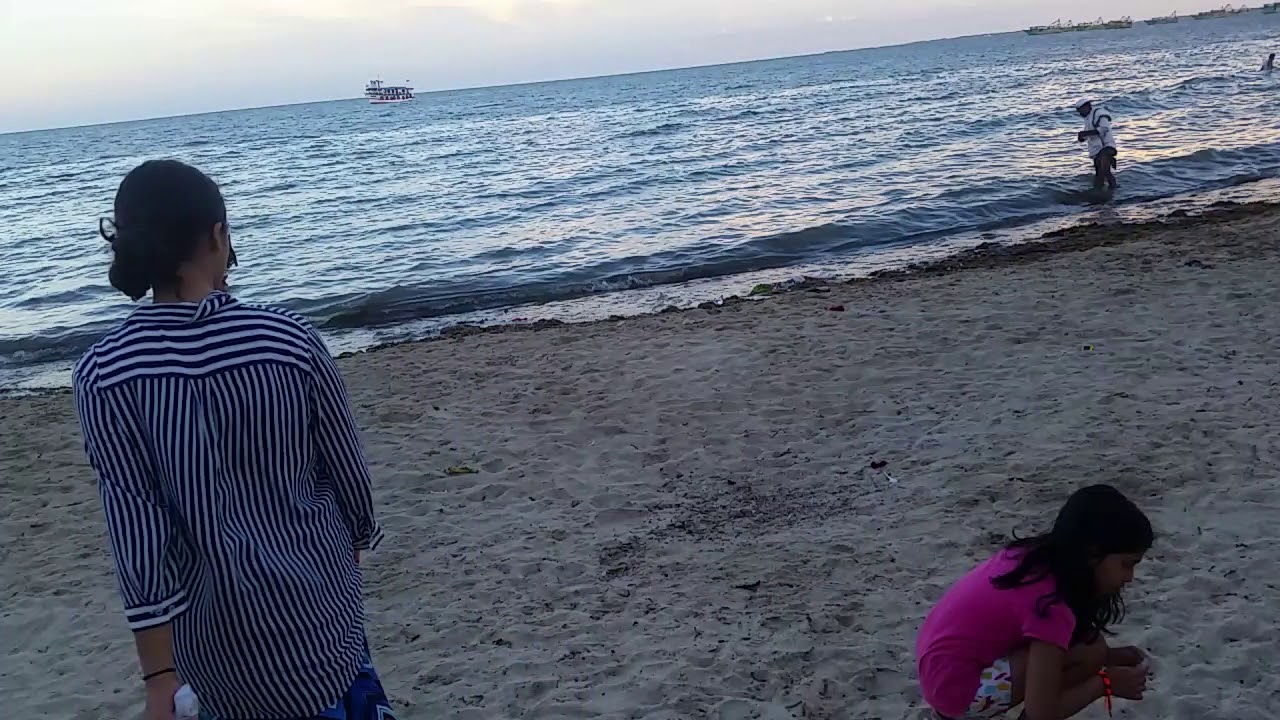 Collecting Sea shells at Rameshwaram Beach, India - YouTube