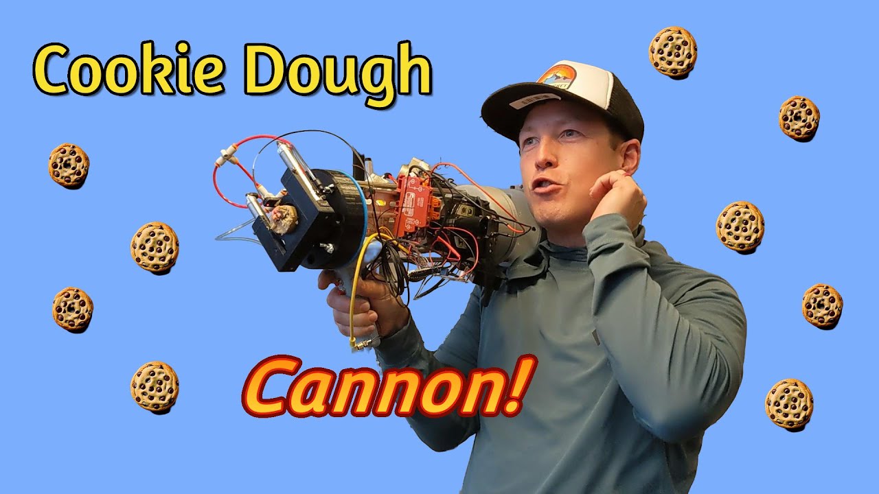 I Built a Cookie Dough Gun Part 1 of Cookie Maker - YouTube