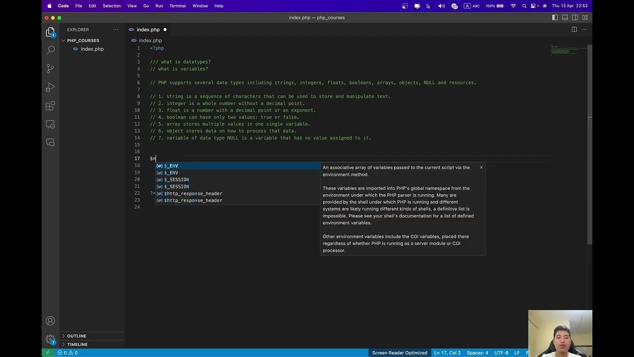 #6 PHP DataTypes| PHP Free Online Course 2023 - YouTube