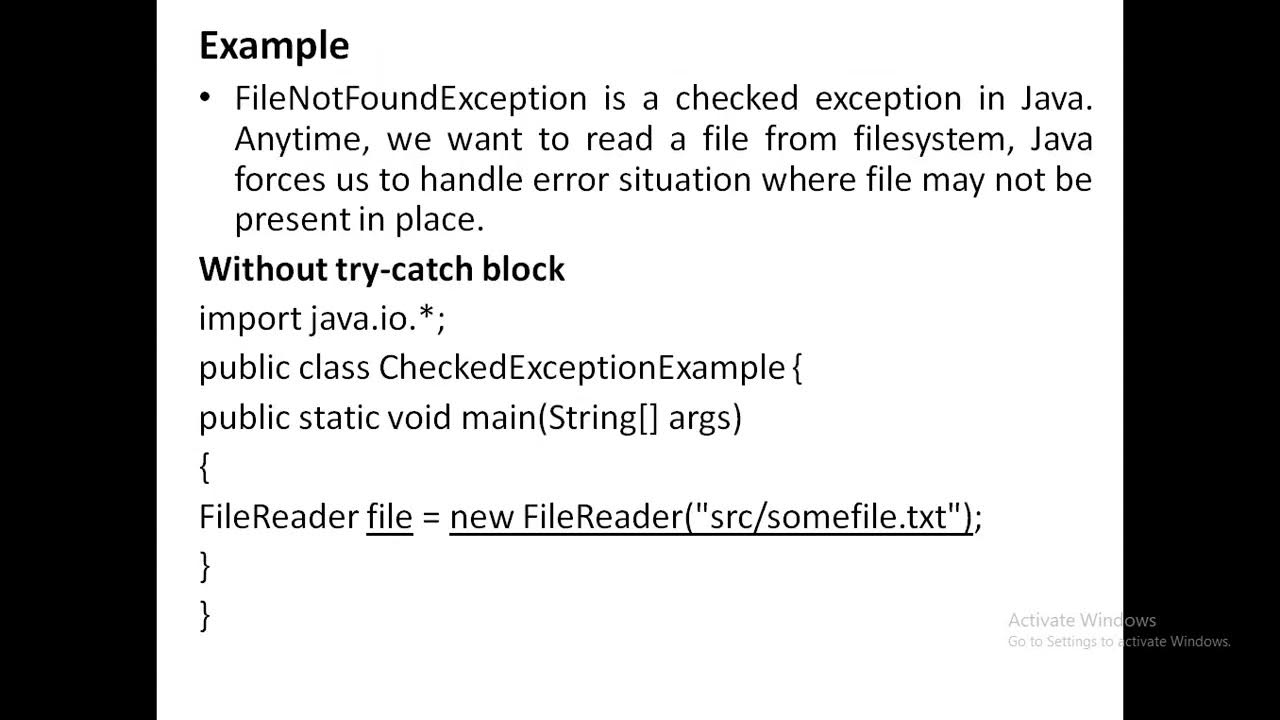 UNIT III BUILT IN EXCEPTION - YouTube