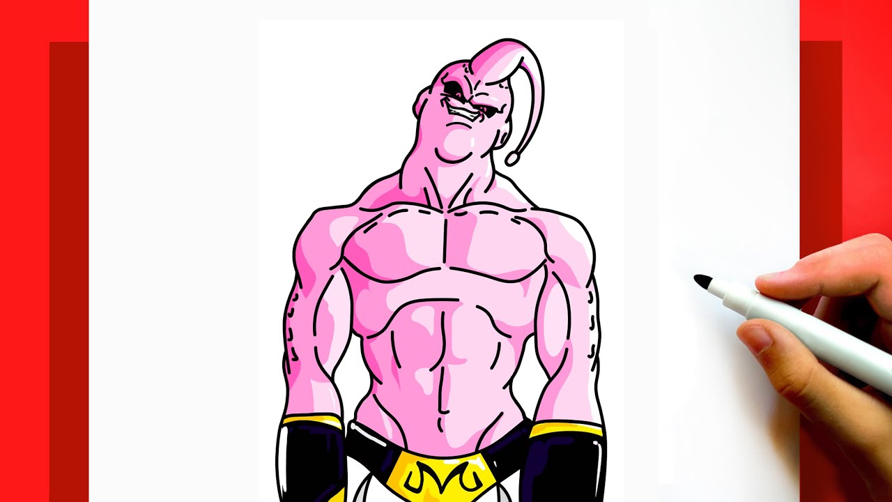 How to Draw Super BUU | Dragon BALL | Step by step - YouTube