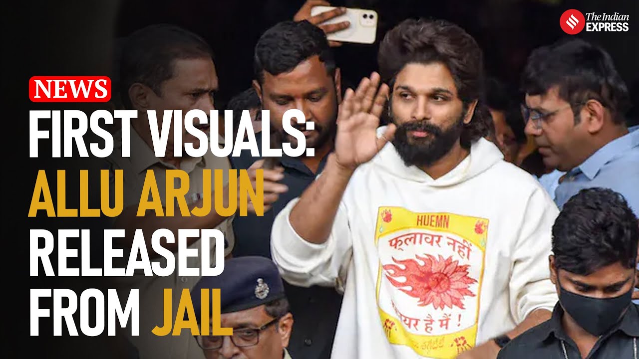 Pushpa 2 Stampede Case: First Visuals Of Allu Arjun Being Released From ...