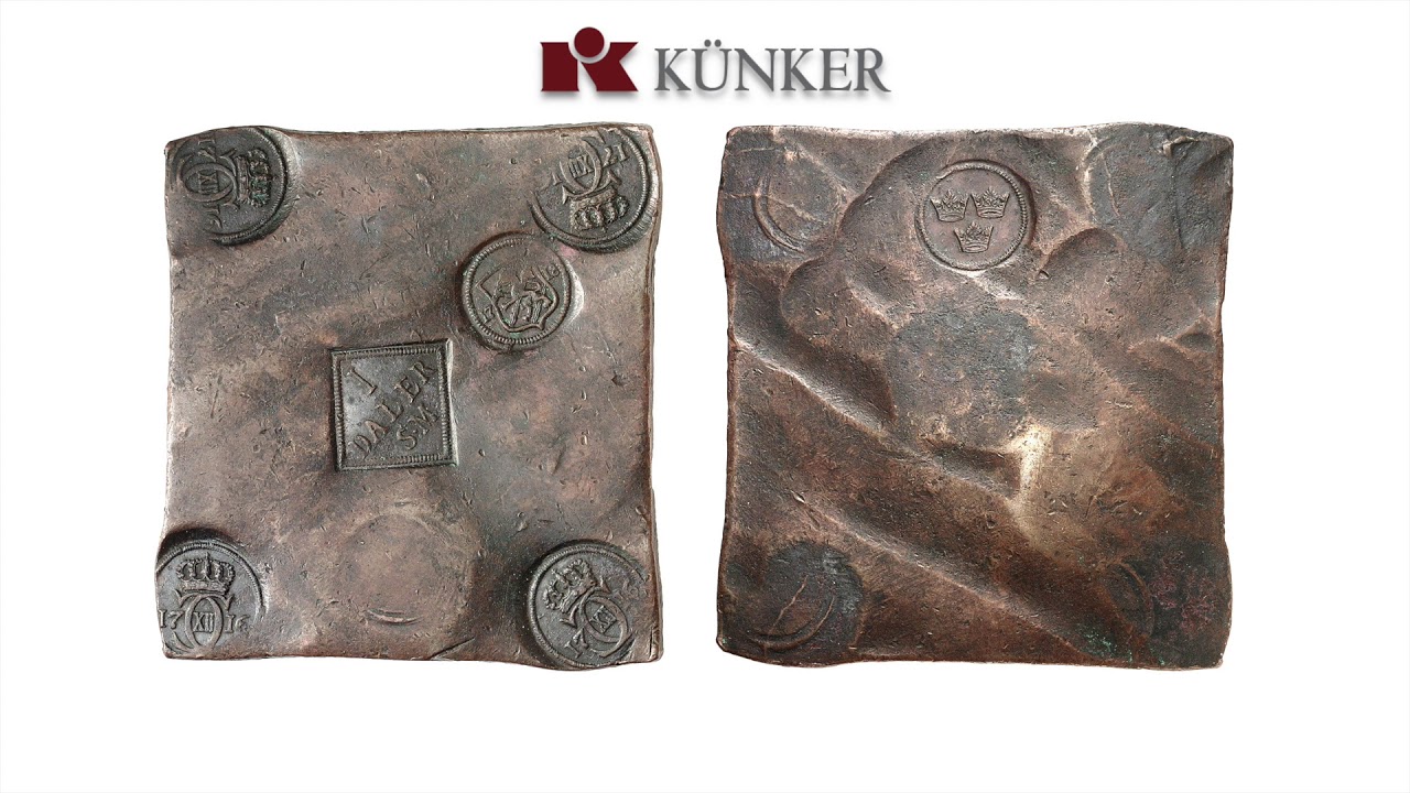 Künker Auction 322 - Swedish plate money: the Link Collection - YouTube