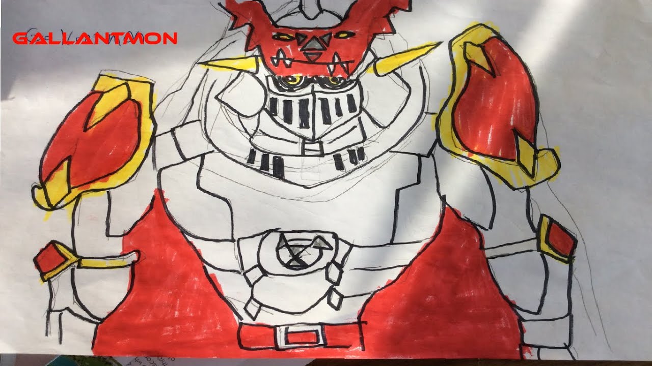 animating with k.f.a presents how to draw Gallantmon - YouTube