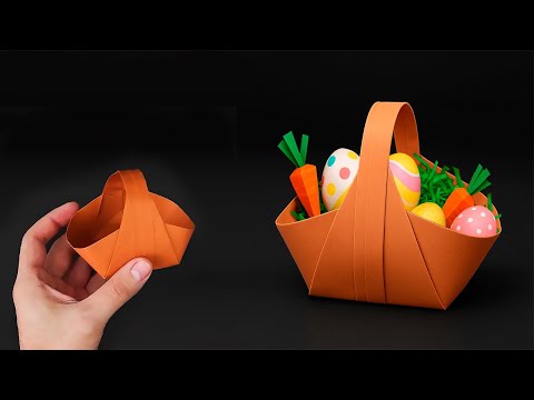 Origami Easter Basket – No Cut, No Glue (DIY Gift Idea!)