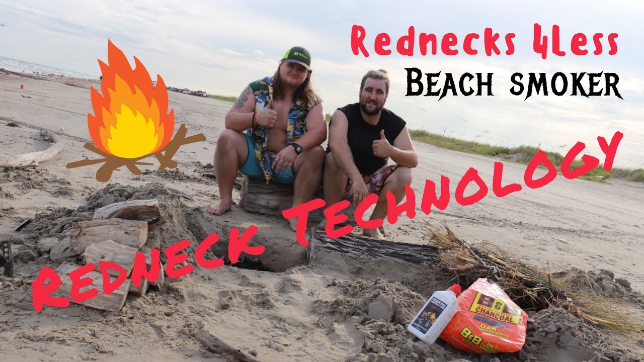 DIY Sandcastle BBQ Smoker | *MUST SEE* Redneck Technology | Primitive ...