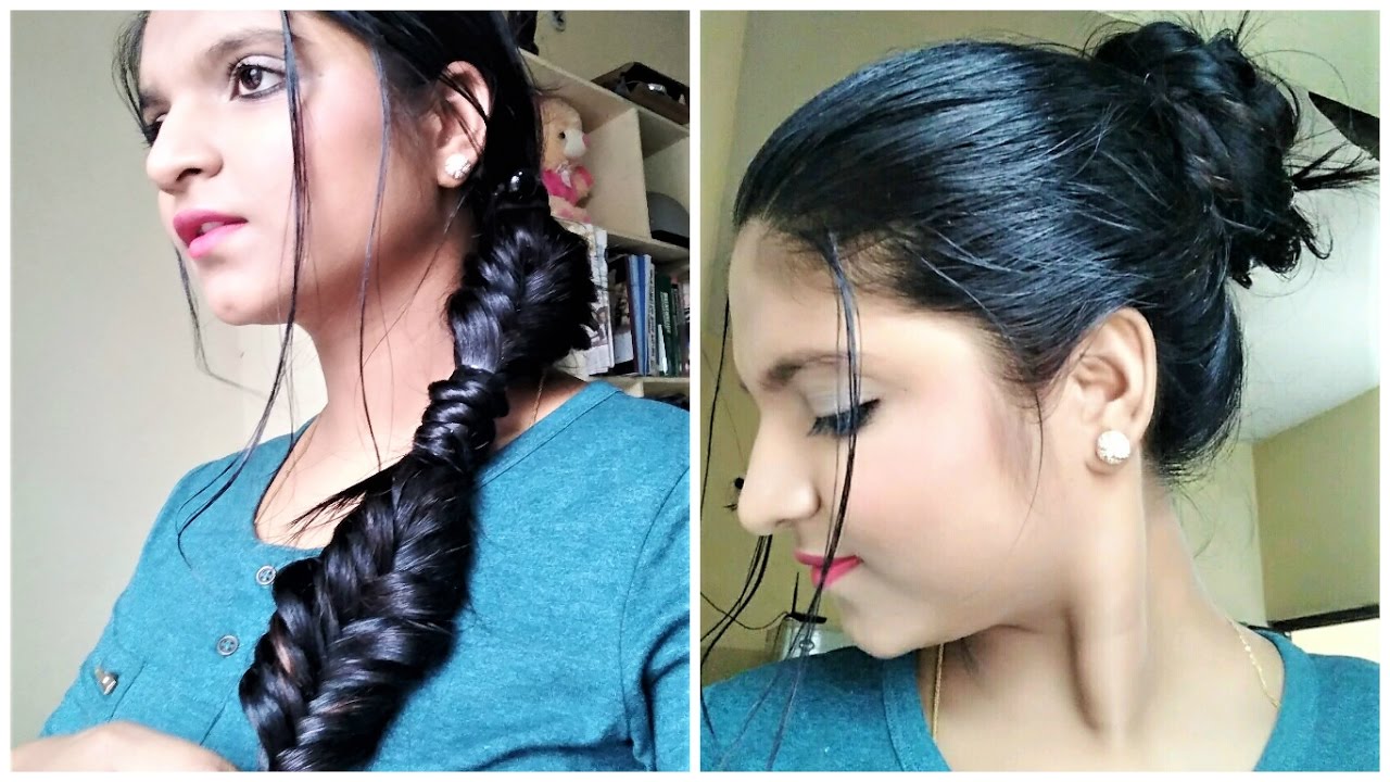 HEAVY OILING COMBING AND 2 EASY HAIR STYLE || REQUESTED VIDEO - YouTube