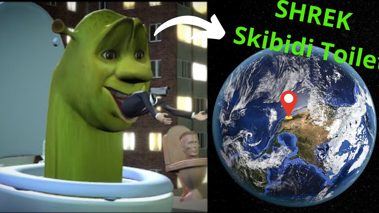 SHREK SKIBIDI TOILET na mapie Google Earth! SekretyMap - YouTube