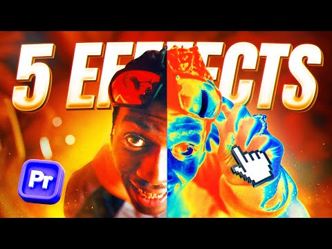 5 VIRAL EFFECTS For Music Videos In PREMIERE PRO (EASY)