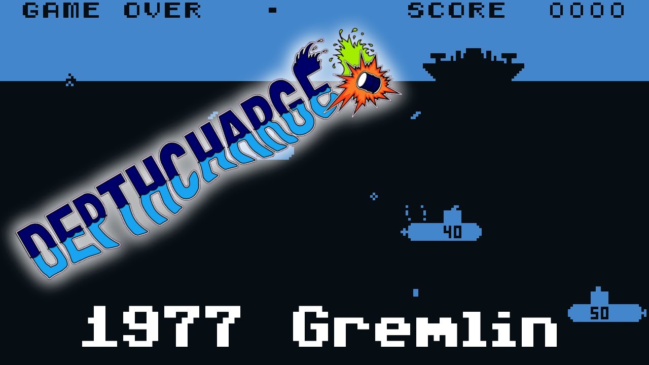Depthcharge - 1977 - Gremlin Ind. #depthcharge #gremlin #arcade #arcadegame #retrogamer # ...