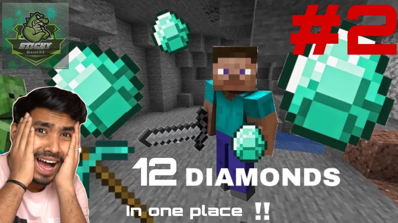 Diamond he diamond ho gaya aaj to Minecraft #2 - YouTube