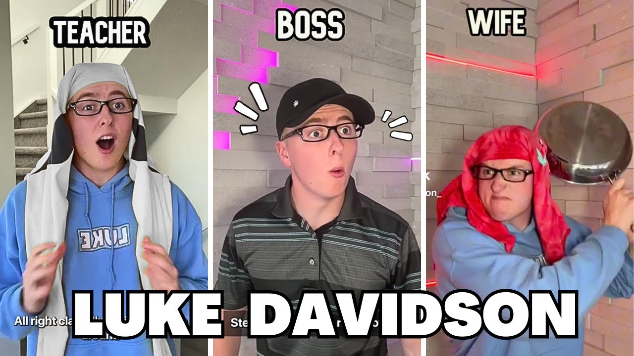 LUKE DAVIDSON | TRY NOT TO LAUGH SKITS | ALL SHORTS COMPILATION OF LUKE ...