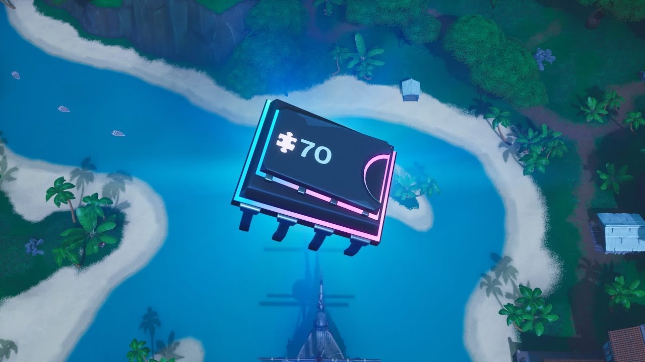 Fortbyte #70 - Accessible by skydiving through Rings above Lazy Lagoon ...