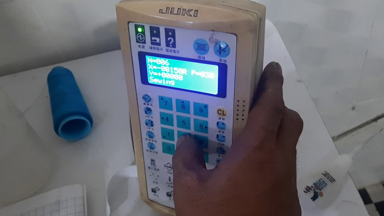 hướng dẫn sử dung máy lập trình juki 210d - YouTube