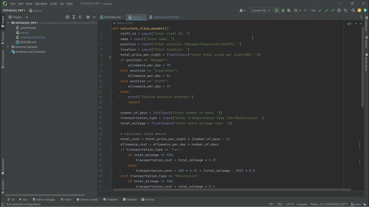 PBT DFP40203 Python - YouTube