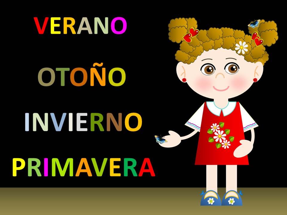 LAS CUATRO ESTACIONES DEL AÑO EN ESPAÑOL - VIDEOS PARA NIÑOS - MATERIAL ...