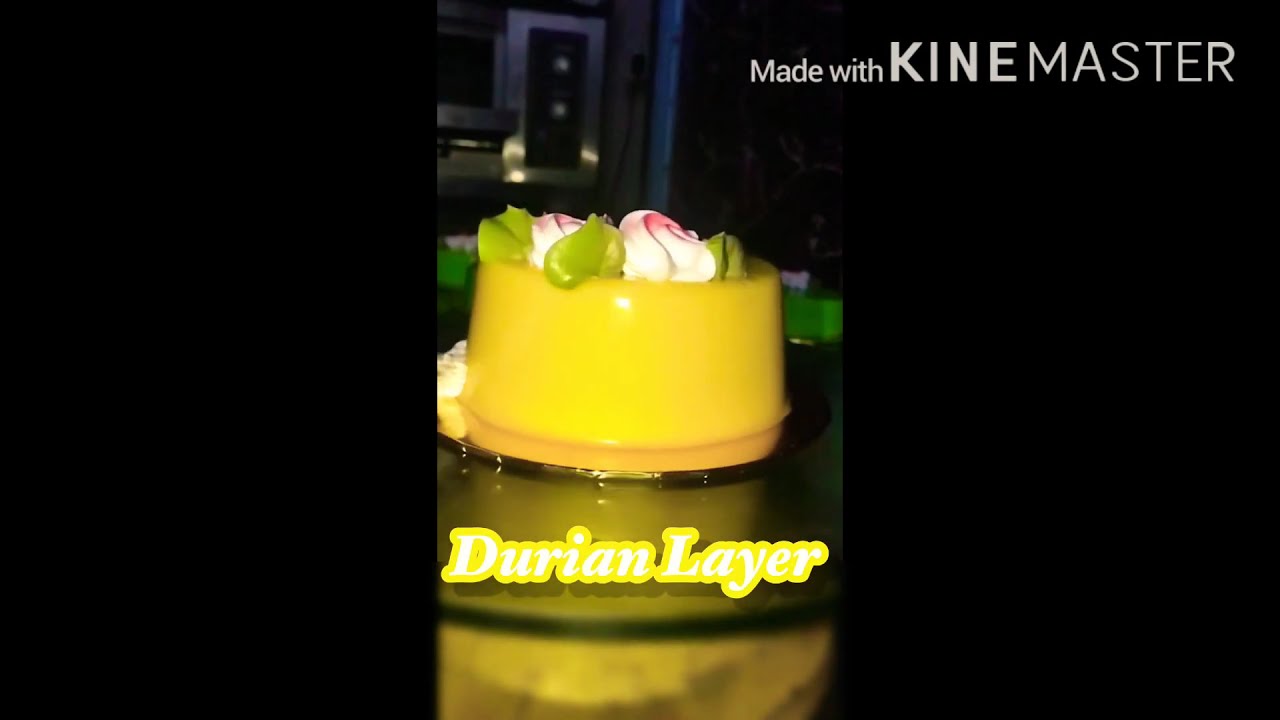 Pandan layer & Durian layer cake - YouTube