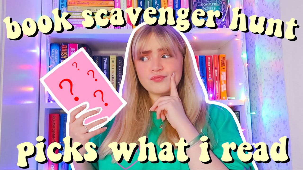 BOOK SCAVENGER HUNT picks what i read! spoiler-free reading vlog - YouTube