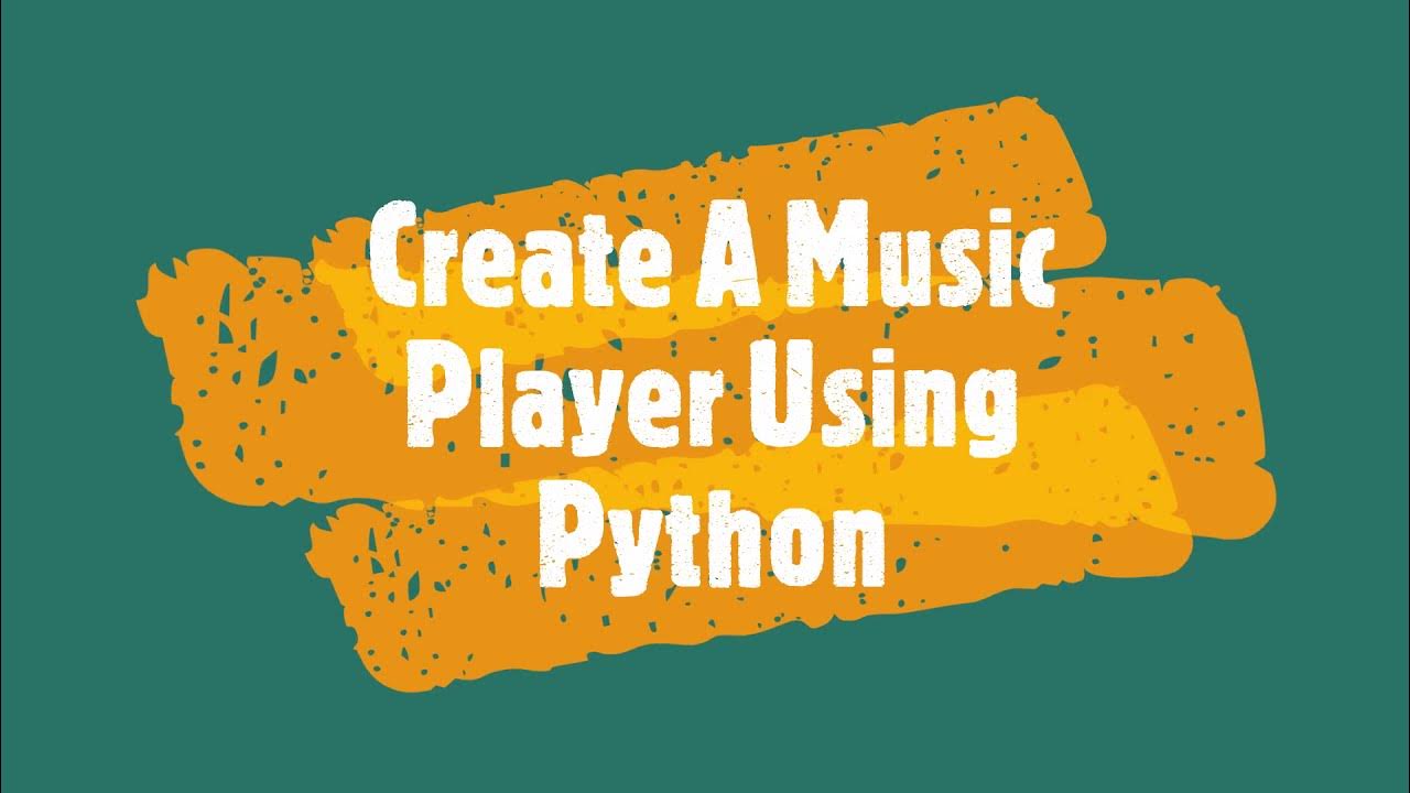 Create your own Music Player using Python | Tamil | Niranjan | #YoungCoder | Lets Do Something ...