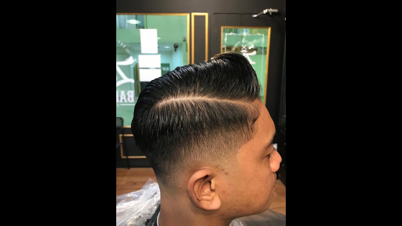HAIRCUT || MID SKIN FADE potongan rambut fade oleh Ridwan di Ziqi ...