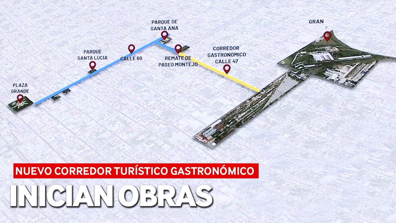 ASÍ SERÁ EL NUEVO CORREDOR TURÍSTICO-GASTRONÓMICO DE MÉRIDA. - YouTube