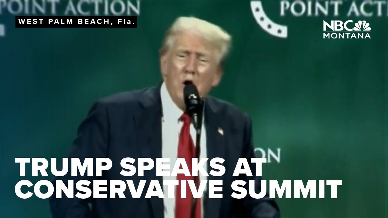 Former President Trump speaks at conservative summit in Florida - YouTube
