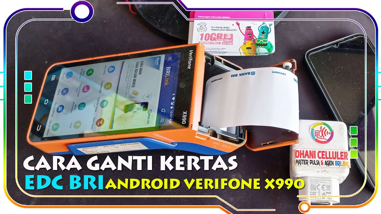 Cara Mudah Ganti Kertas EDC Android BRI Verifone X990 Terbaru - YouTube