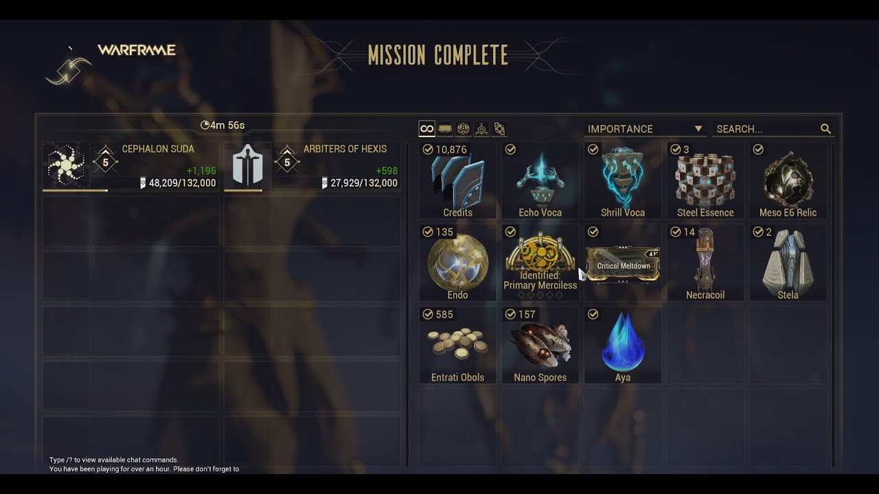 Nice drop from Nex | Warframe - YouTube