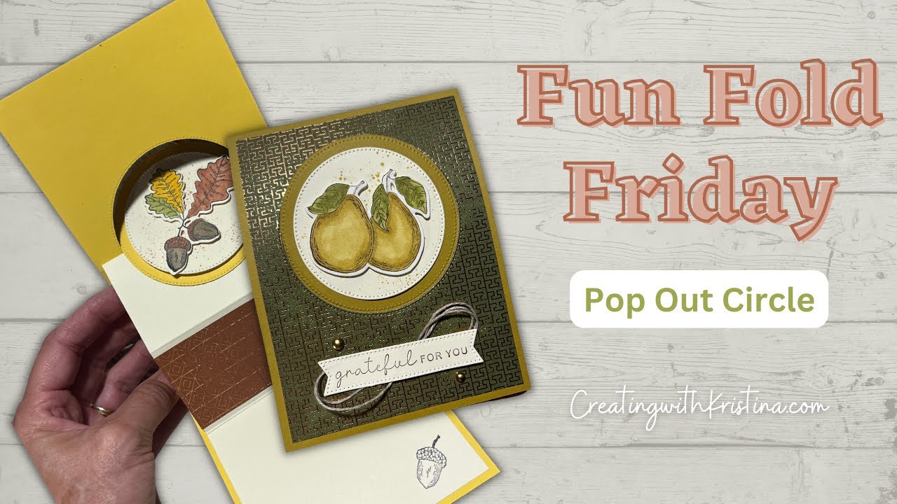Live Tutorial: Craft a Fun Fold Pop-Up Circle with Autumn Flair - YouTube